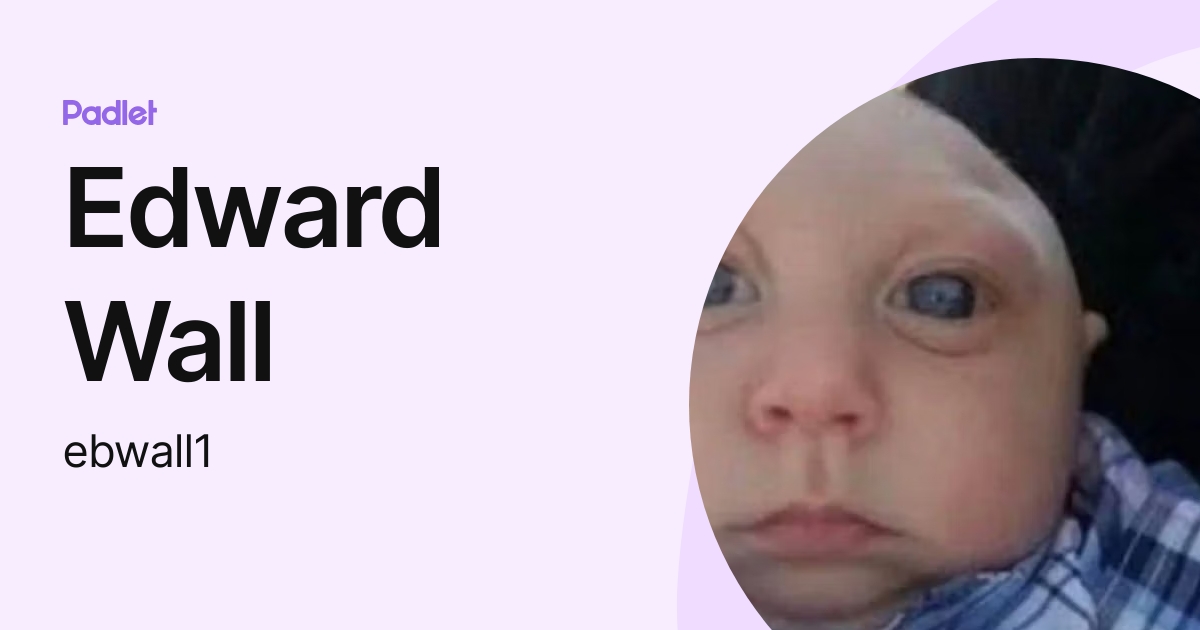 Edward Wall (ebwall1) profile | Padlet