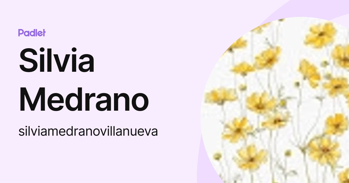 Silvia Medrano (silviamedranovillanueva) profile | Padlet