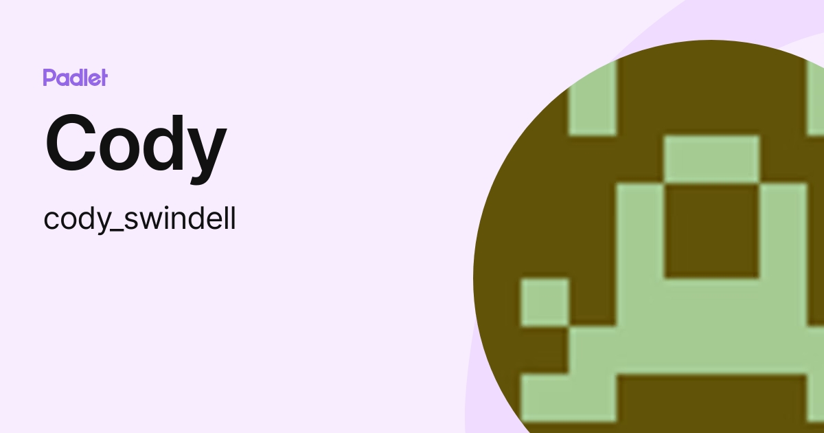 Cody (cody_swindell) profile | Padlet