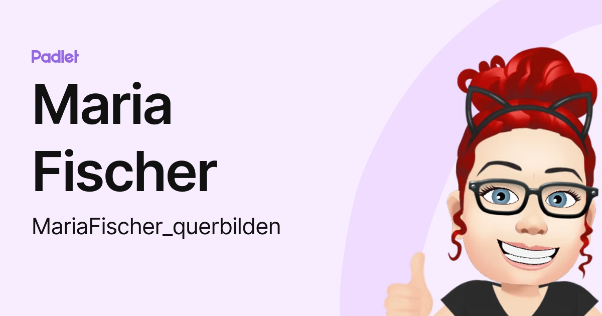 Maria Fischer (MariaFischer_querbilden) profile | Padlet