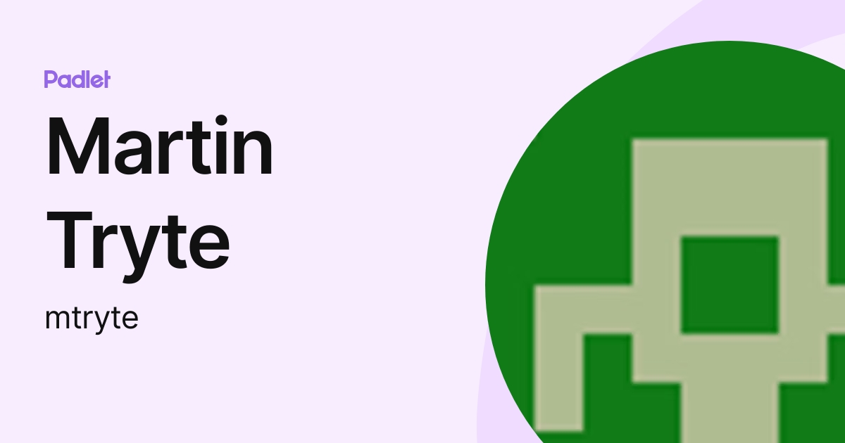 Martin Tryte (mtryte) profile | Padlet