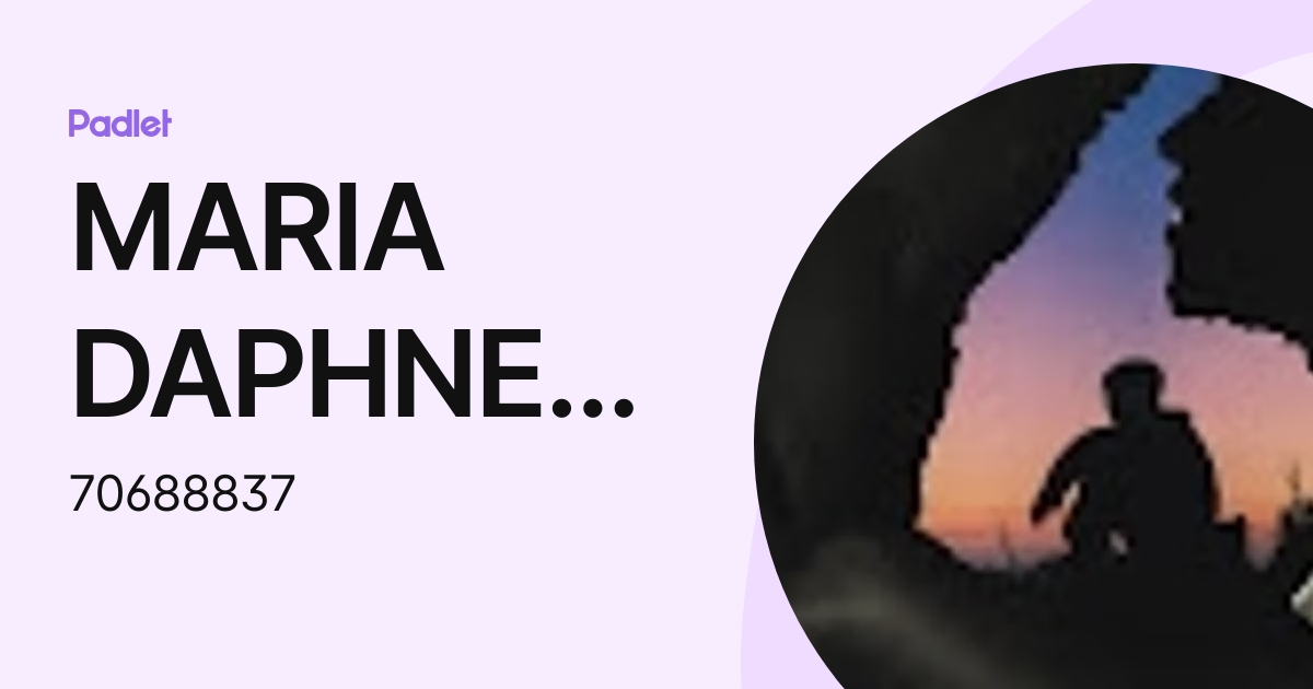 MARIA DAPHNE QUICHA TORRES (70688837) profile | Padlet