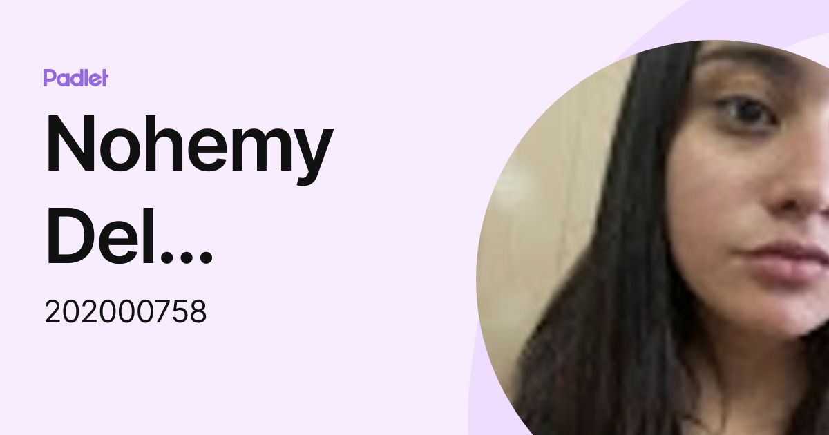 Nohemy Del Carmen Rodriguez Godoy (202000758) profile | Padlet