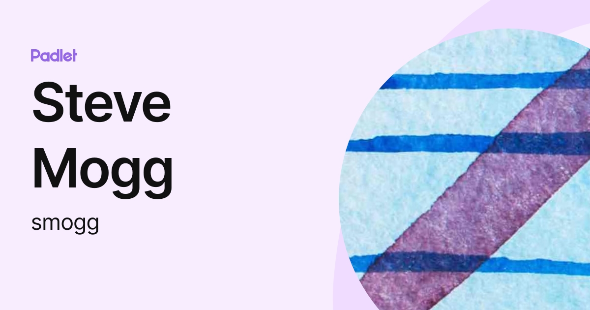 Steve Mogg (smogg) profile | Padlet