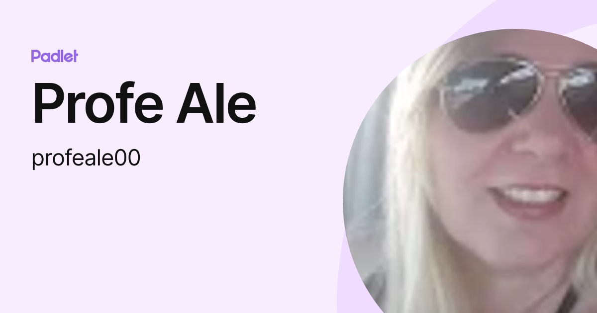 Profe Ale (profeale00) profile | Padlet