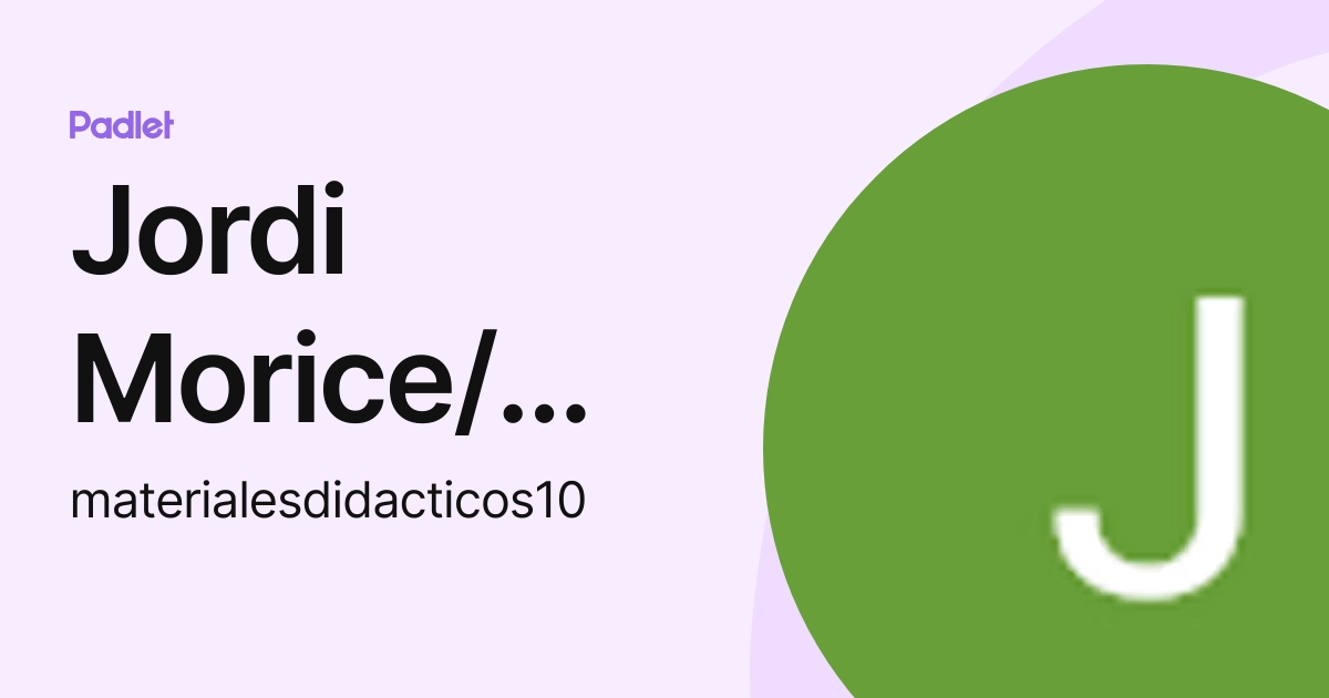 Jordi Morice/Mayer Morice/Rodrigo Morice/Roma Mata ...