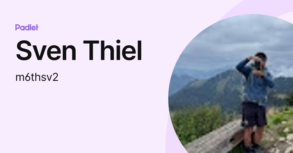 Sven Thiel (m6thsv2) profile | Padlet
