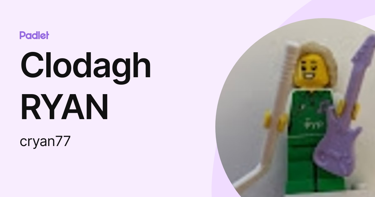 Clodagh RYAN (cryan77) profile | Padlet