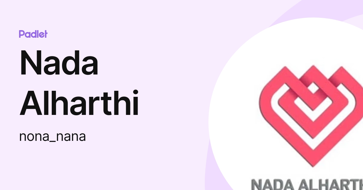 Nada Alharthi (nona_nana) profile | Padlet
