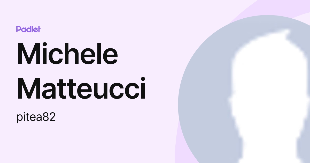 Michele Matteucci (pitea82) profile | Padlet