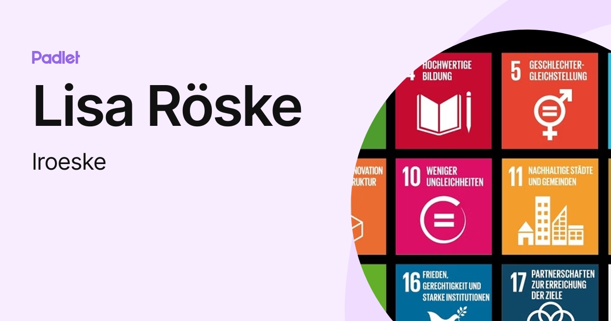 Lisa Röske (lroeske) profile | Padlet