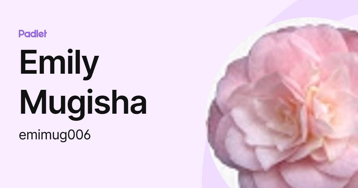 Emily Mugisha (emimug006) profile | Padlet