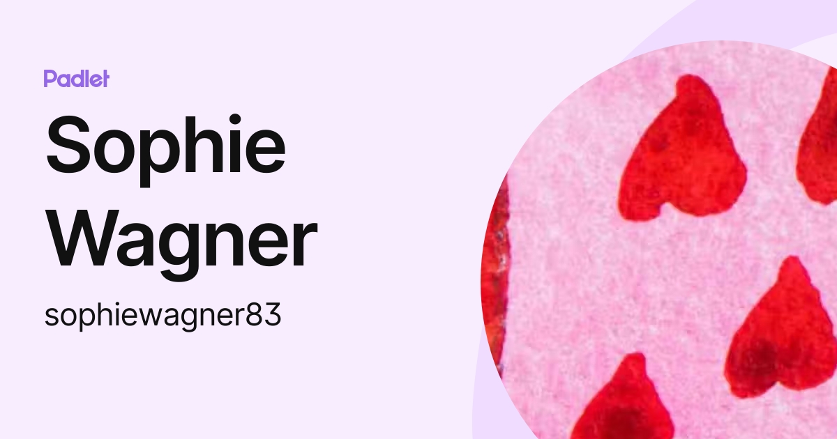 Sophie Wagner (sophiewagner83) profile | Padlet
