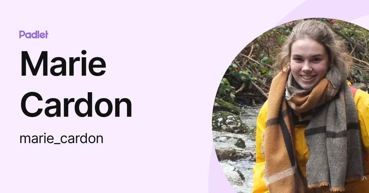 Marie Cardon (marie_cardon) profile | Padlet
