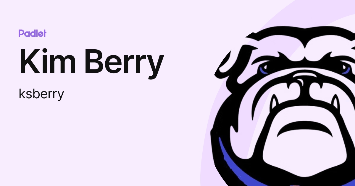 Kim Berry (ksberry) profile | Padlet