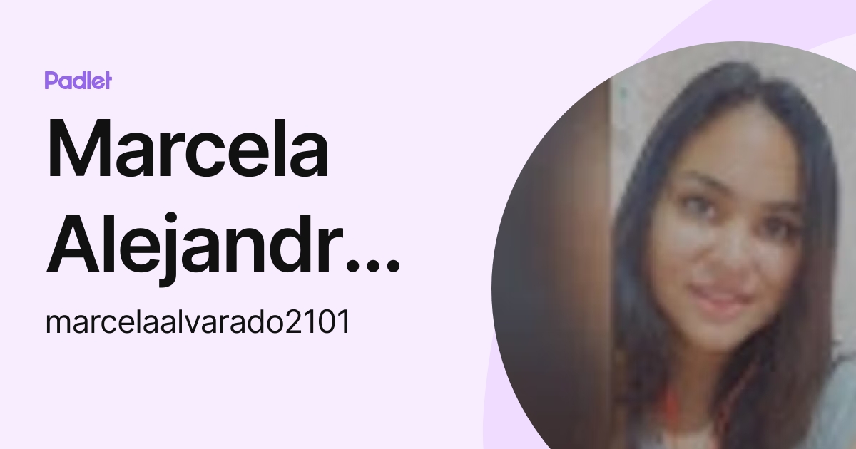 Marcela Alejandra Alvarado Marcelaalvarado2101 Profile Padlet