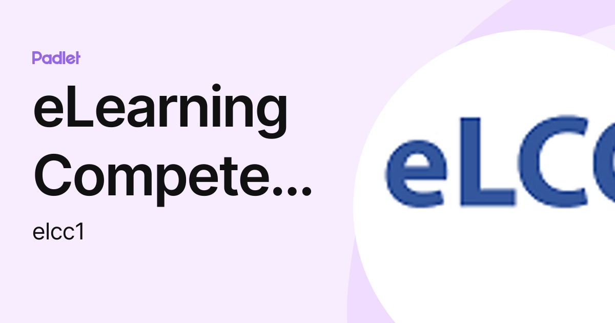 eLearning Competence Center (elcc1) profile | Padlet