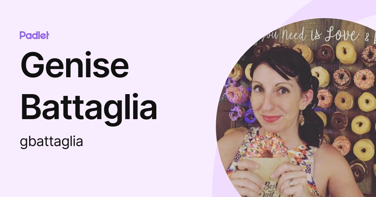 Genise Battaglia (gbattaglia) profile | Padlet
