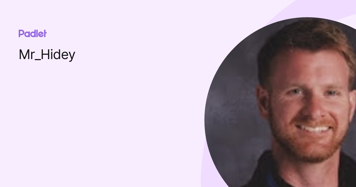 Mr_Hidey profile | Padlet