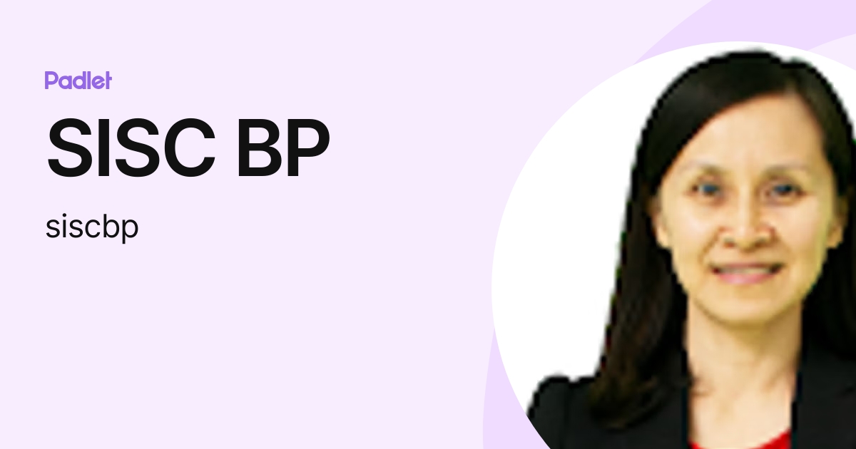 SISC BP (siscbp) profile | Padlet