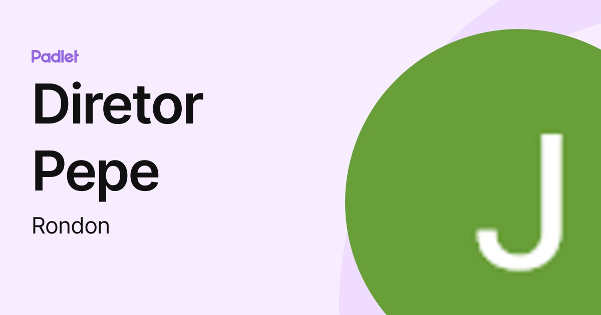 CGPG José Nildo - Pepe (jnildo) profile | Padlet