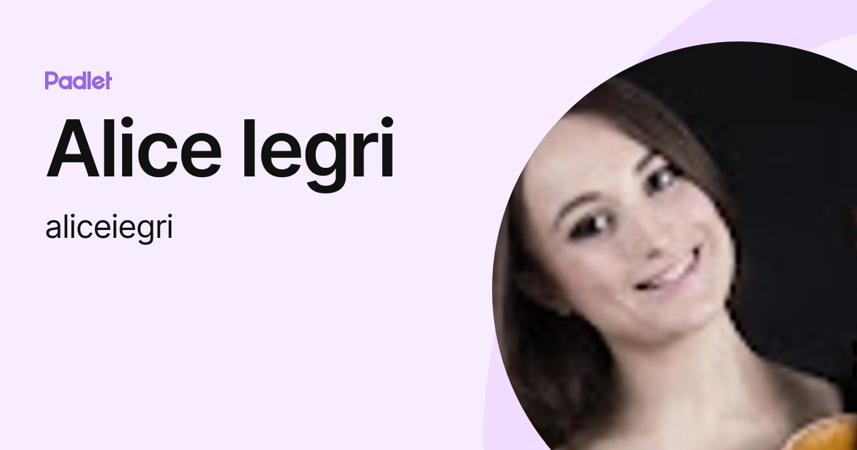 Alice Iegri (aliceiegri) profile | Padlet