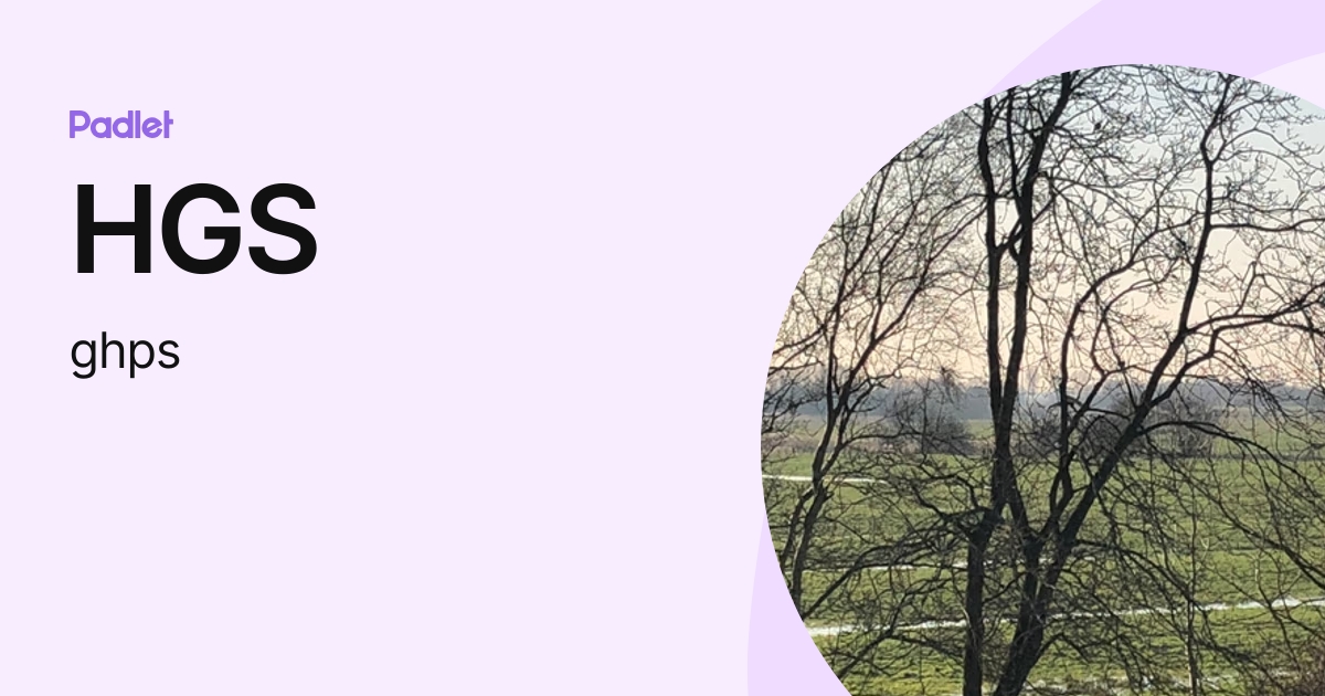 HGS (ghps) profile | Padlet