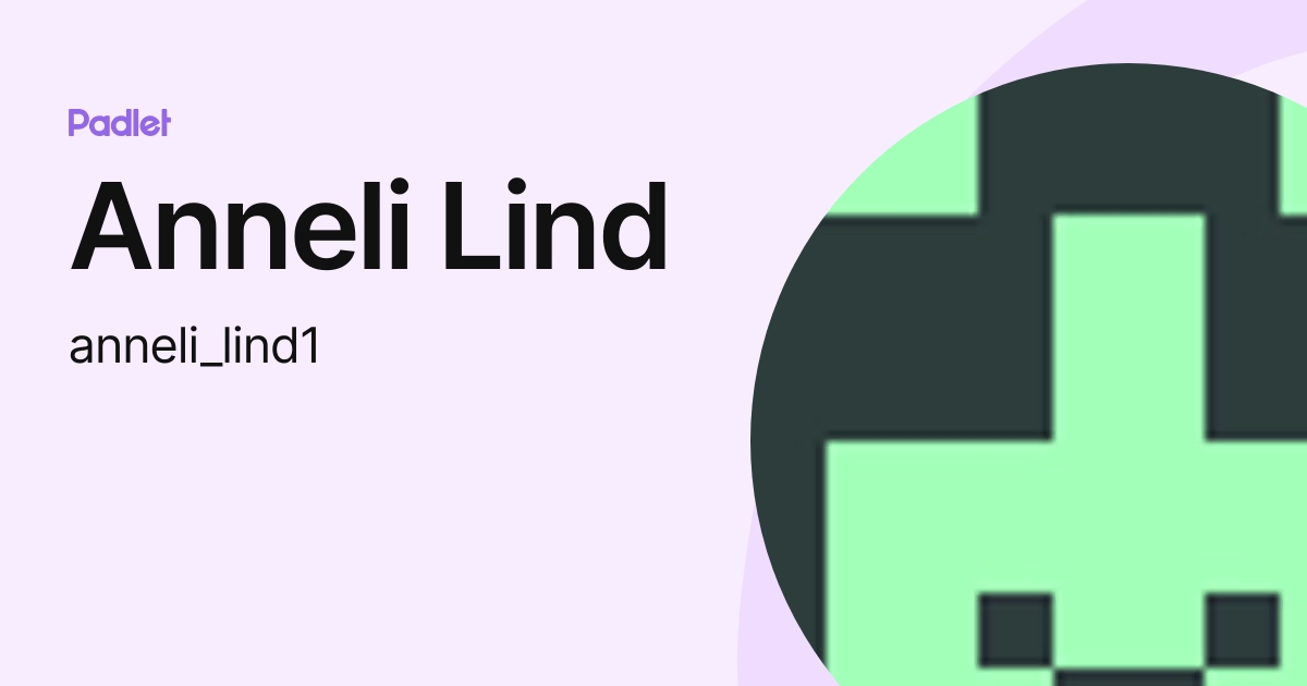 Anneli Lind (anneli_lind1) profile | Padlet