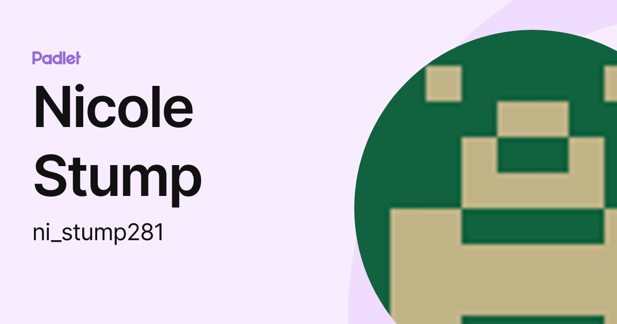 Nicole Stump (ni_stump281) profile | Padlet