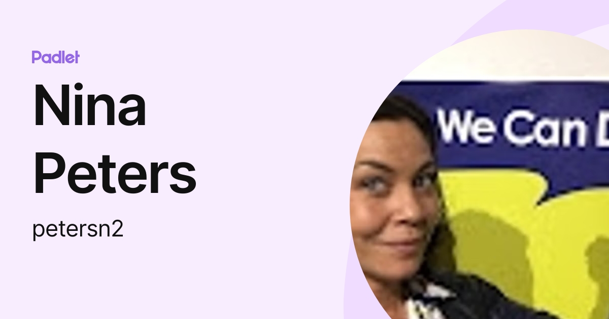 Nina Peters (petersn2) profile | Padlet