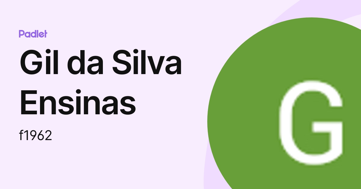 Gil da Silva Ensinas (f1962) perfil | Padlet