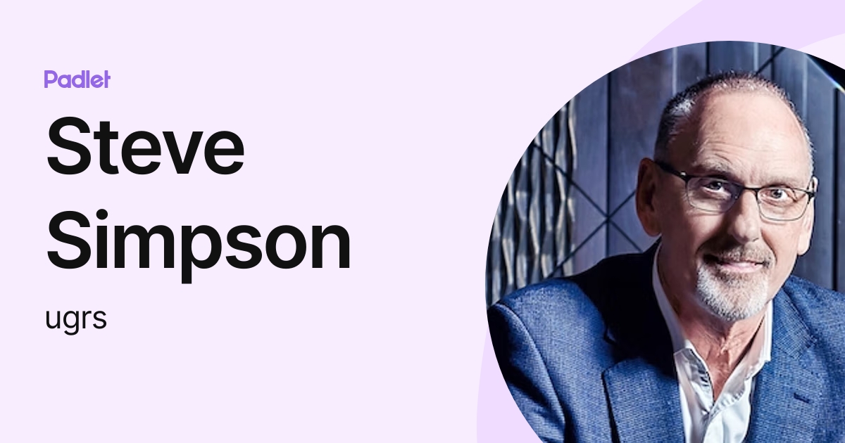 Steve Simpson (ugrs) profile | Padlet