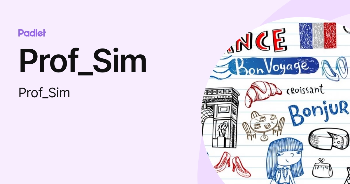 Prof Sim Prof Sim Profile Padlet