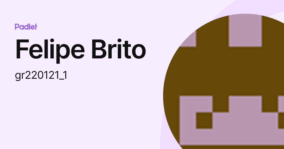 Felipe Brito (gr220121) profile | Padlet