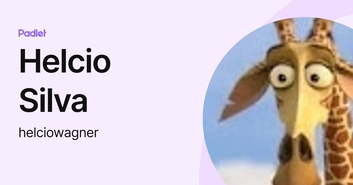 Helcio Silva (helciowagner) profile | Padlet