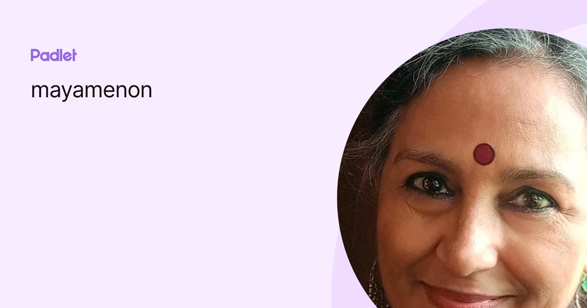 Mayamenon Profile Padlet