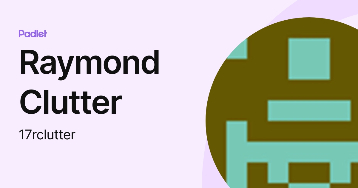 Raymond Clutter (17rclutter) profile | Padlet