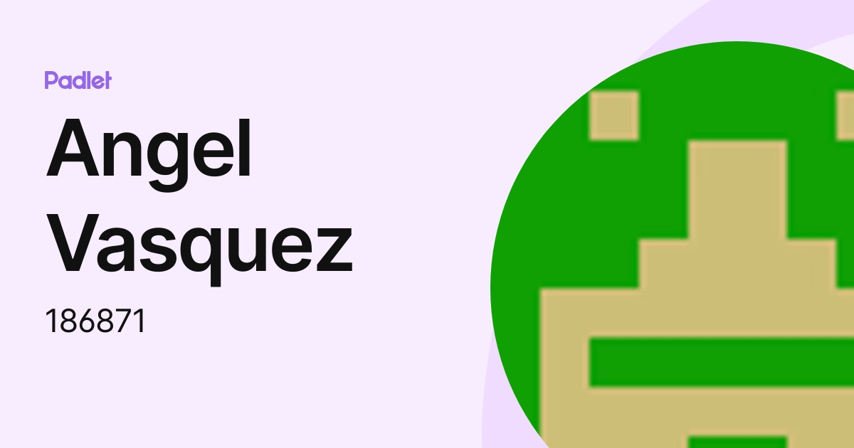 Angel Vasquez (186871) profile | Padlet