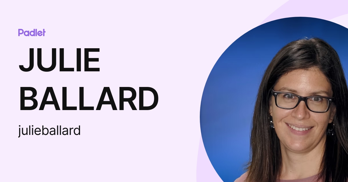 Profil de JULIE BALLARD (julieballard) | Padlet