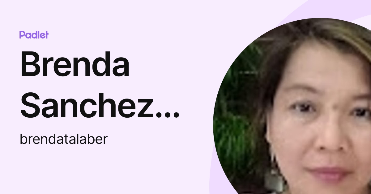Brenda Sanchez Talaber (brendatalaber) profile | Padlet