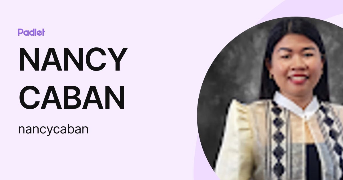 NANCY CABAN (nancycaban) profile | Padlet