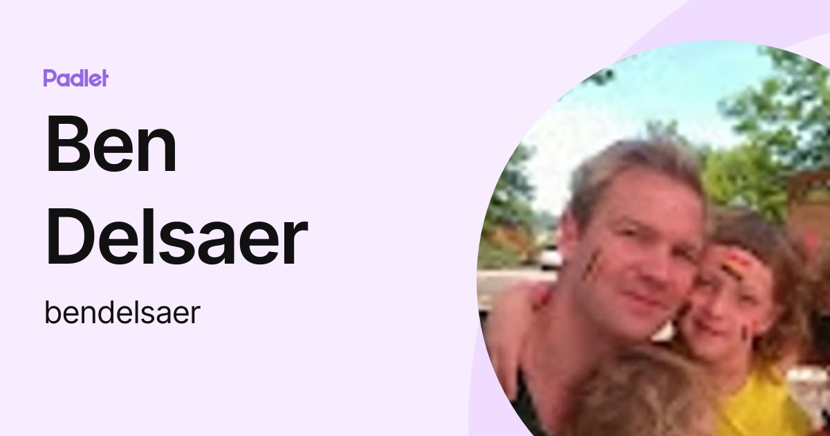 Ben Delsaer (bendelsaer) profile | Padlet