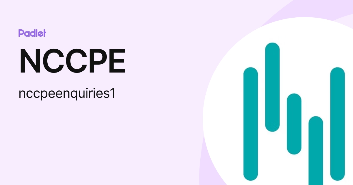 NCCPE (nccpeenquiries1) profile | Padlet