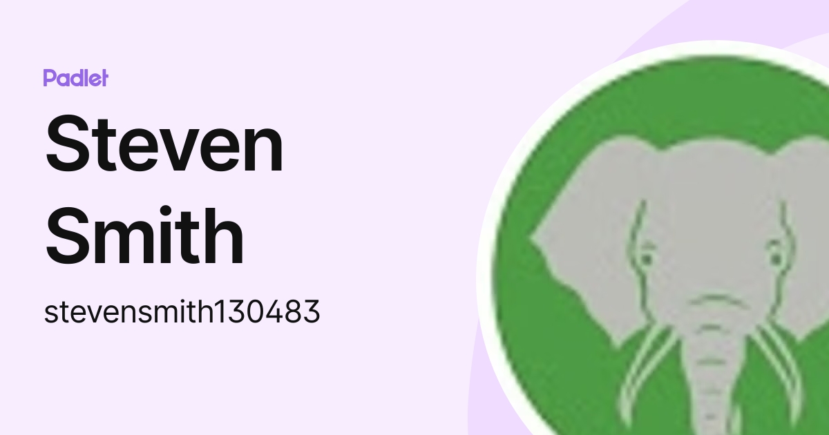 Steven Smith Stevensmith130483 Profile Padlet