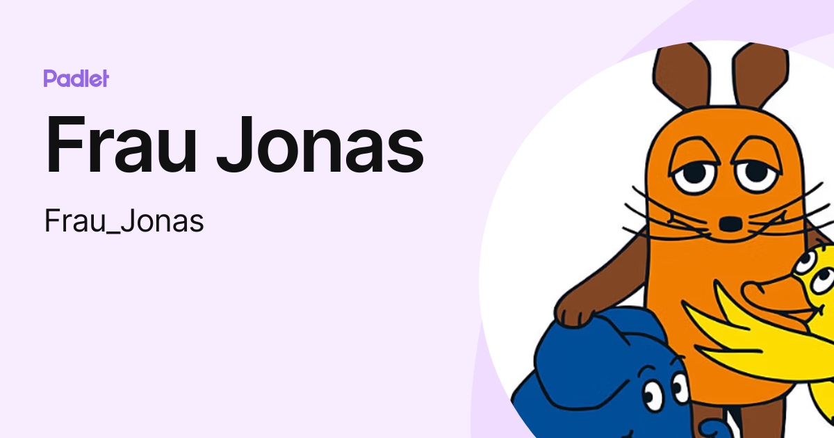 Frau Jonas / Frau Simonis (Frau_Jonas) profile | Padlet