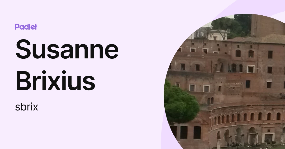 Susanne Brixius (sbrix) profile | Padlet