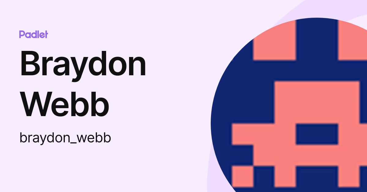 Braydon Webb (braydon_webb) profile | Padlet