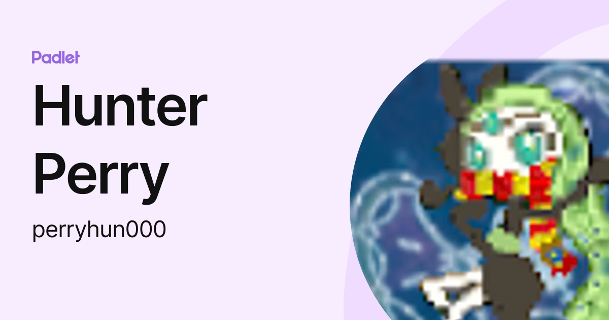 Hunter Perry (perryhun000) profile | Padlet