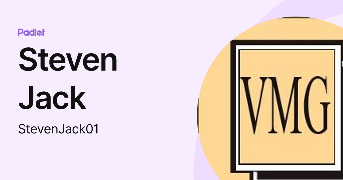 Steven Jack (StevenJack01) profile | Padlet