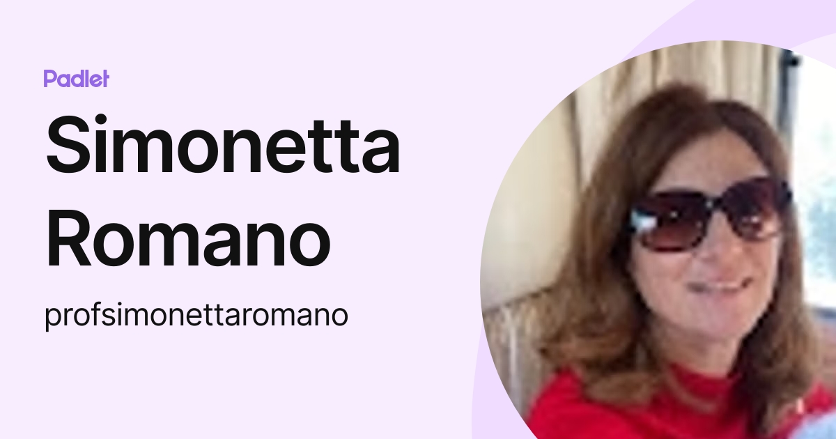 Simonetta Romano (profsimonettaromano) profile | Padlet